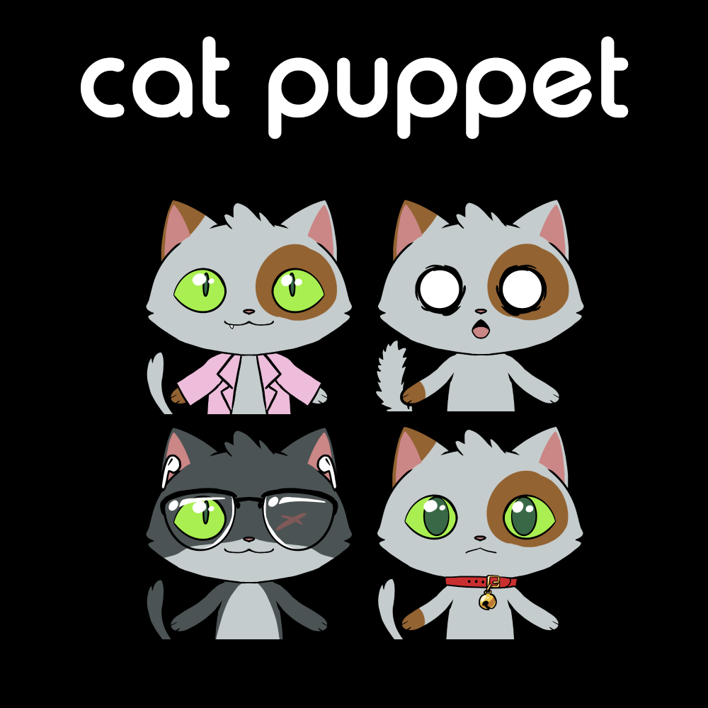 Cool Cat Puppet | Digital Product on Grif N Merch